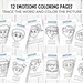 Emotions Flashcards & Coloring Pages: Montessori Learning (printable ...