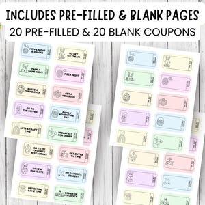 Easter Egg Coupons Printable | Easter Egg Tokens | Easter Egg Stuffers ...