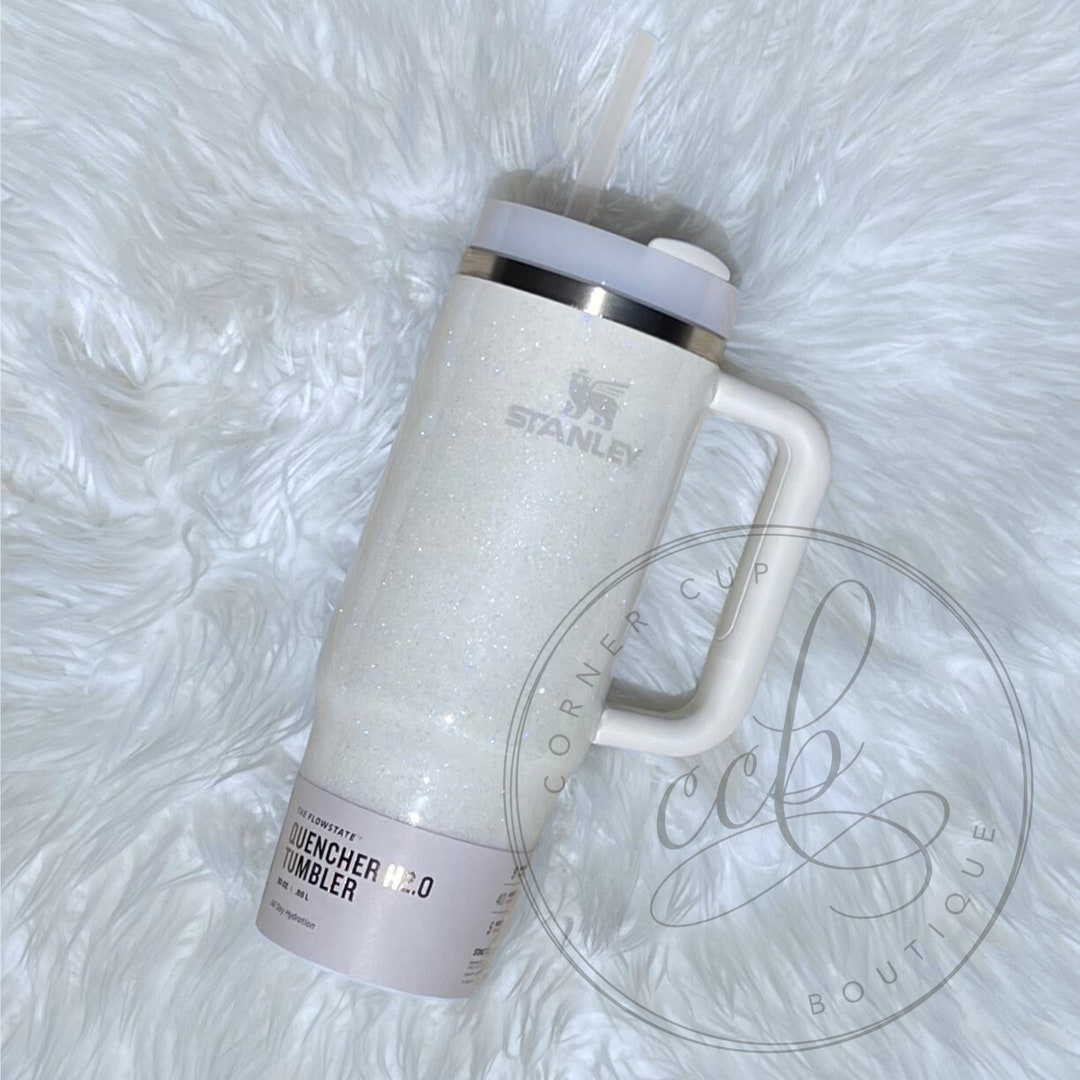 Personalized Solid Glitter Stanley Tumbler | 30oz & 40oz | Custom ...
