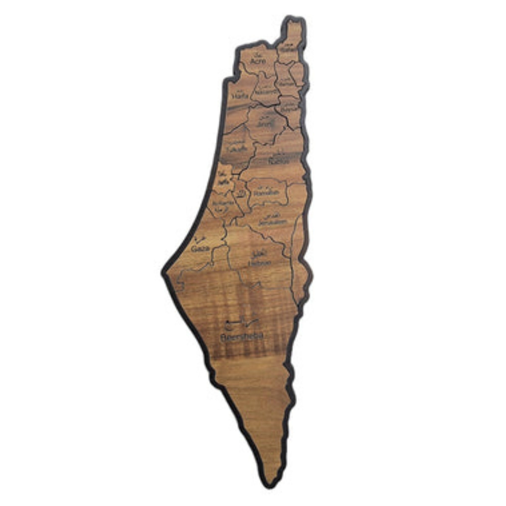 Palestine Map Puzzle Game, Palestine Wooden Map, Handmade Puzzle ...