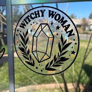 Witchy Window Clings Rainbow Window Clings - Etsy