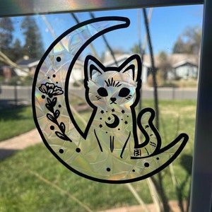 Witchy Window Clings Rainbow Window Clings - Etsy