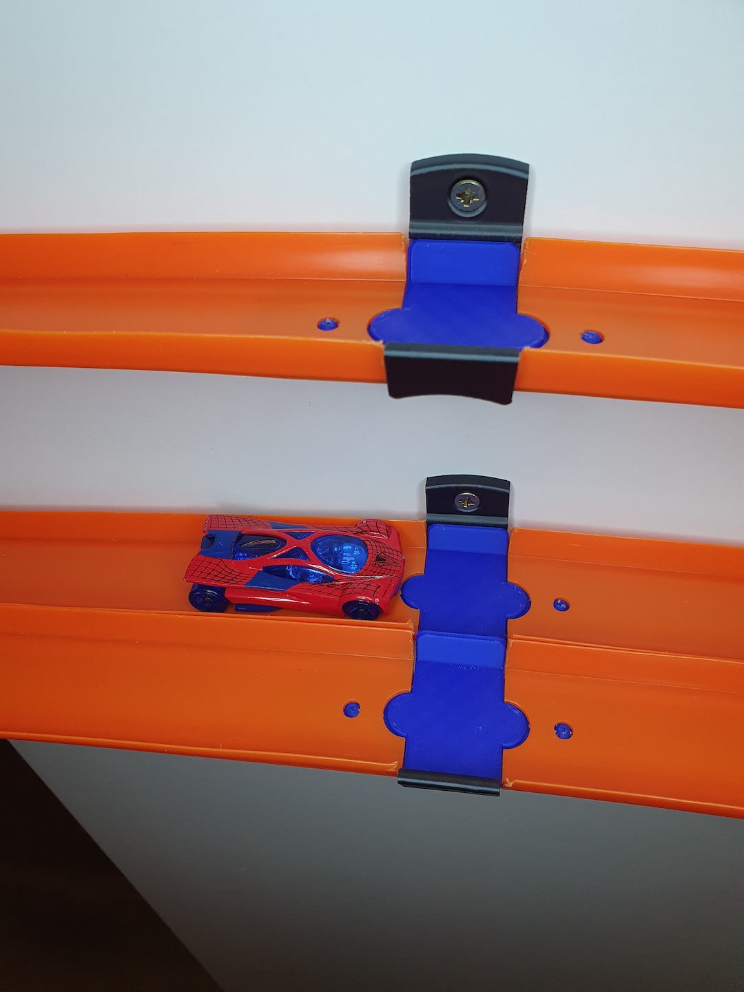 Toy Car Track Wall Mount Kit - 1 Lane Track Wall Mounts or 2 Lane Track ...