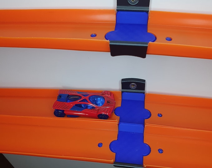 Toy Car Track Wall Mount Kit - 1 Lane Track Wall Mounts or 2 Lane Track ...