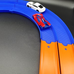Hot Track - Double Track 180 Degree Turn Set - Snap Together 180 Degree ...