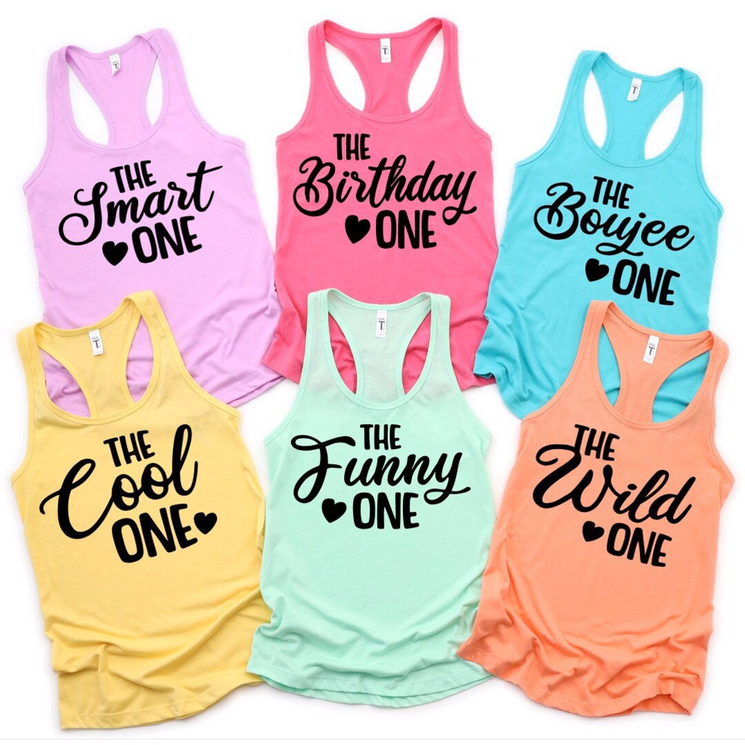 Girls Birthday Group Trip Shirts Tank Tops Best Friends Weekend Shirts ...