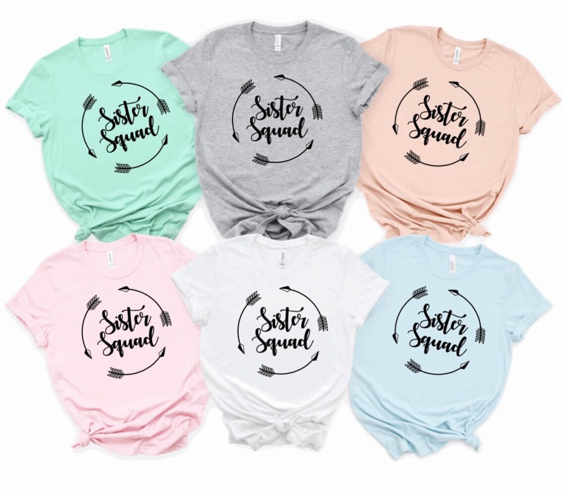 Sister Squad Matching Shirts Sibling Shirts Best Friends Girl - Etsy