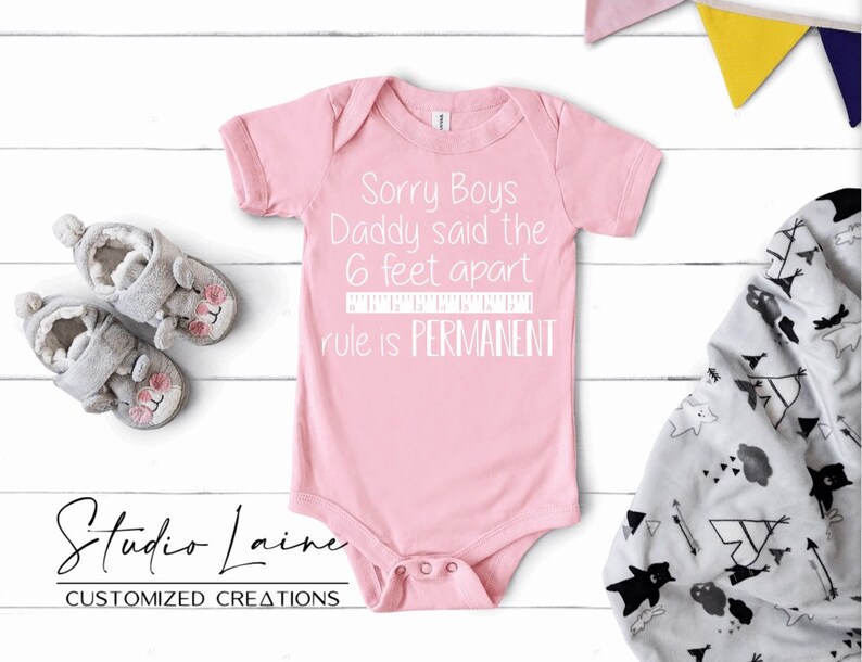 Sorry Boys Daddy Said Onesie®quarantine Baby Girl Shower - Etsy