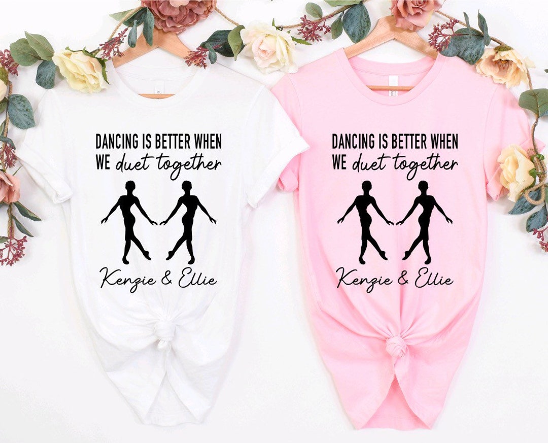 Custom Dance Duet Personalized Shirt Dancer Warm up Dancer Gift Dance Recital Competition Shirt ...