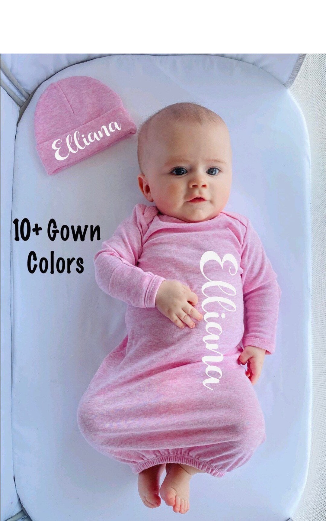 Newborn Baby Coming Home Outfit Personalized Hospital Gown Coming Home ...