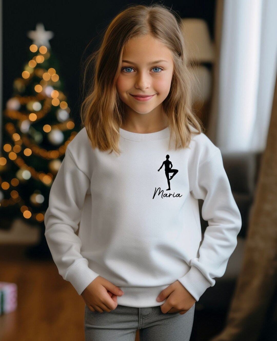 Custom Dance Sweatshirt Fleece Dancer Warm up Crew Gift for Dancer ...