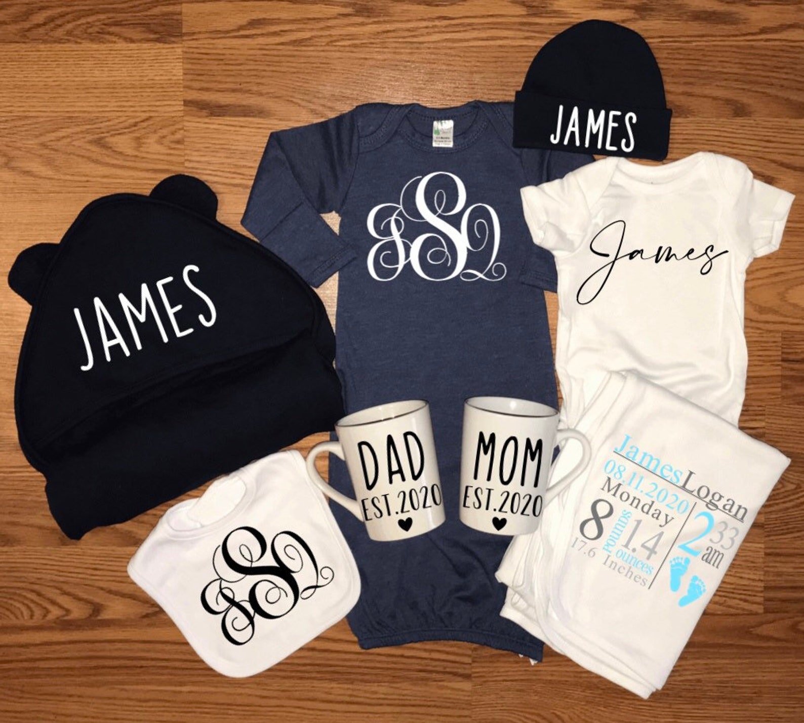 New Parents Baby Boy Gift Basket Baby Boy Christmas Present - Etsy