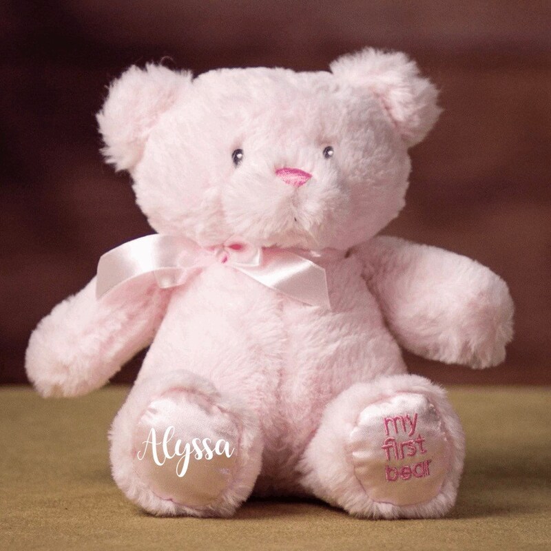Pink Teddy Bear Stuffed Plush - Etsy