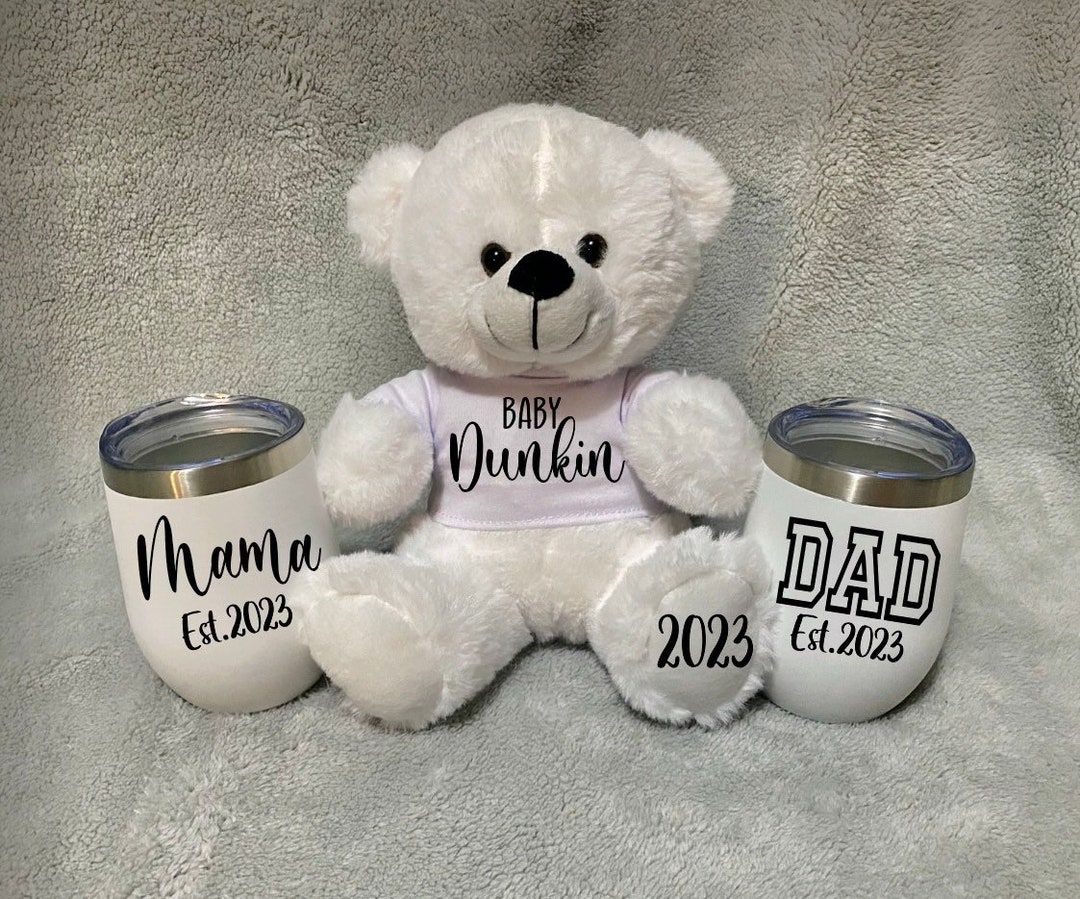 New Parents Gift Basket Set Baby Bear Personalized Pregnancy ...