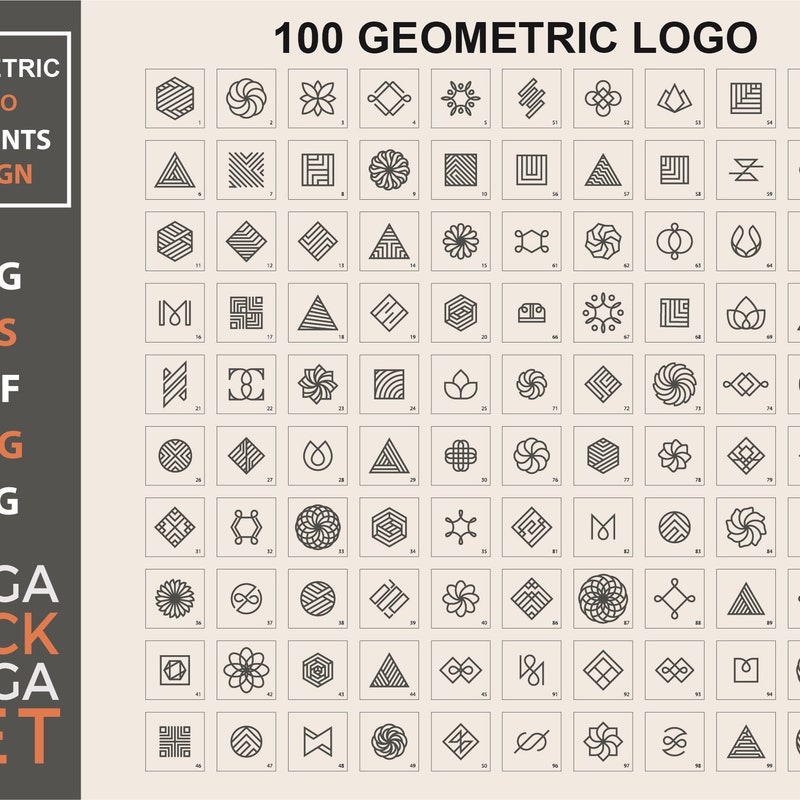Geometric Logo Icon - Etsy UK