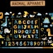 Colorful Cartoon Animals Number Alphabet English 26 Letter Educational ...