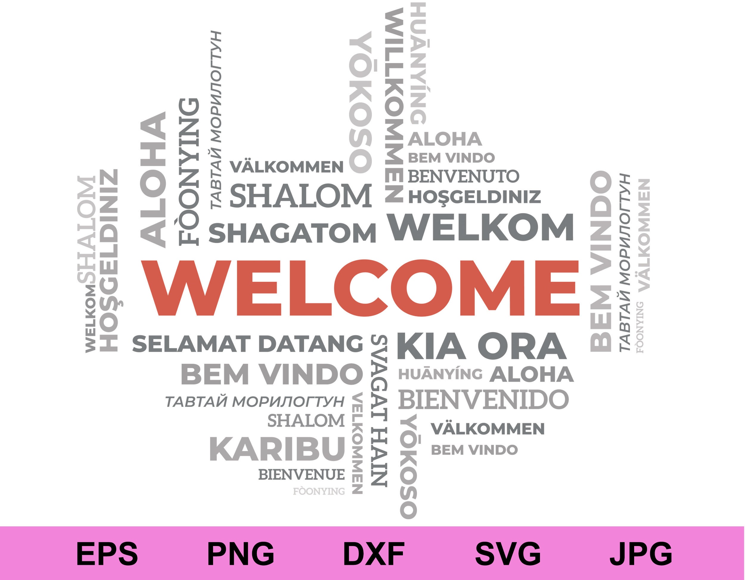 Welcome Word Cloud Png