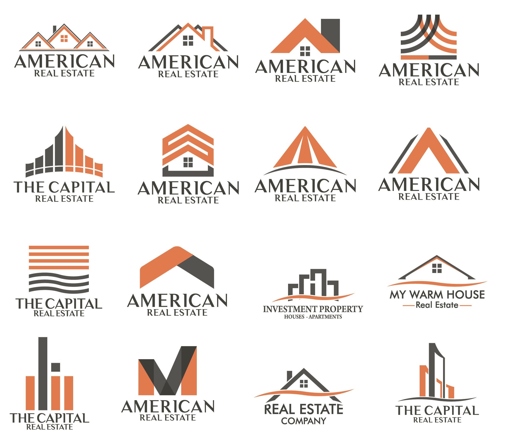 Real Estate Logo SVG Bundle: House, Building, Property (digital ...