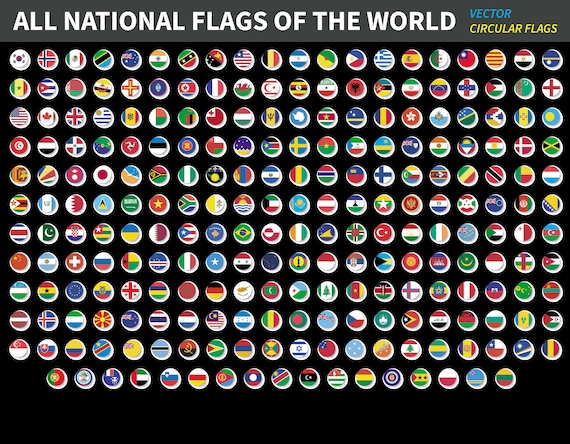 All national flags of the world . Background style . 2773995 Vector Art