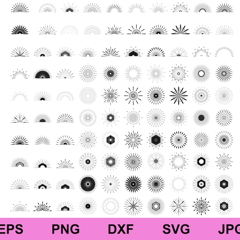 Burst Tumbler Svg - Etsy