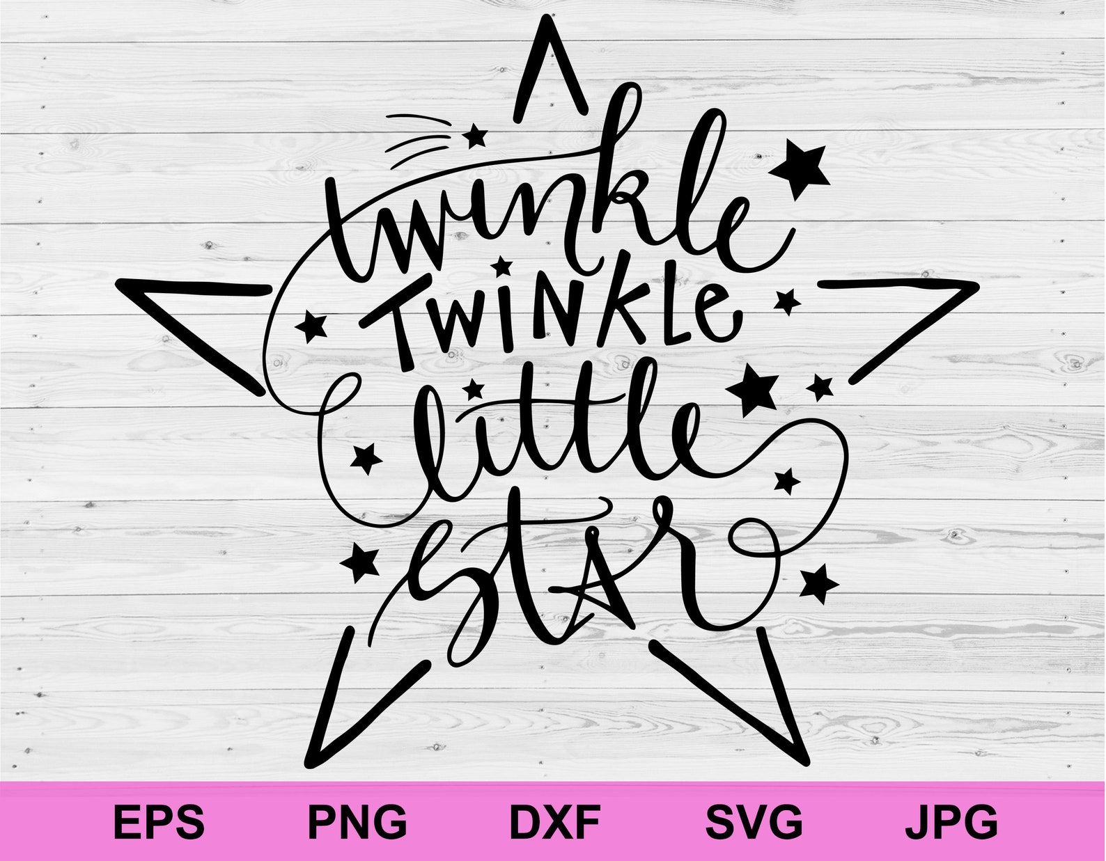 Twinkle Twinkle Little Star Svg, Positive Affirmations Concept Rules ...
