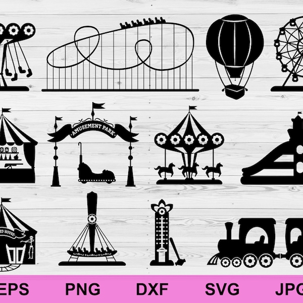 Amusement Park Svg - Etsy