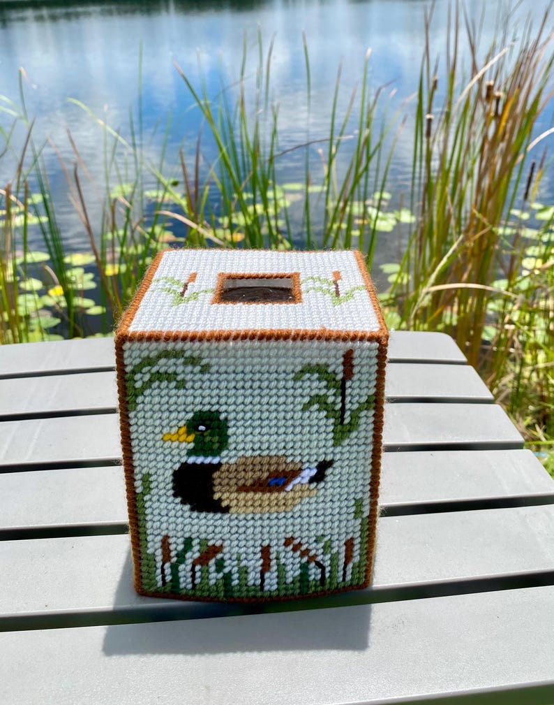 Duck Tissue Box Cover / Mallard Duck Tissue Box Cover - Etsy