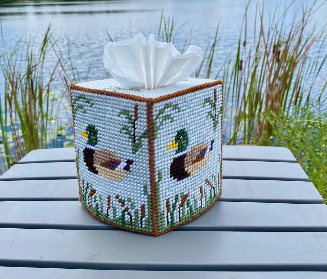 Duck Tissue Box Cover / Mallard Duck Tissue Box Cover - Etsy