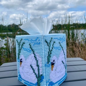 Swan Tissue Box Cover - Etsy