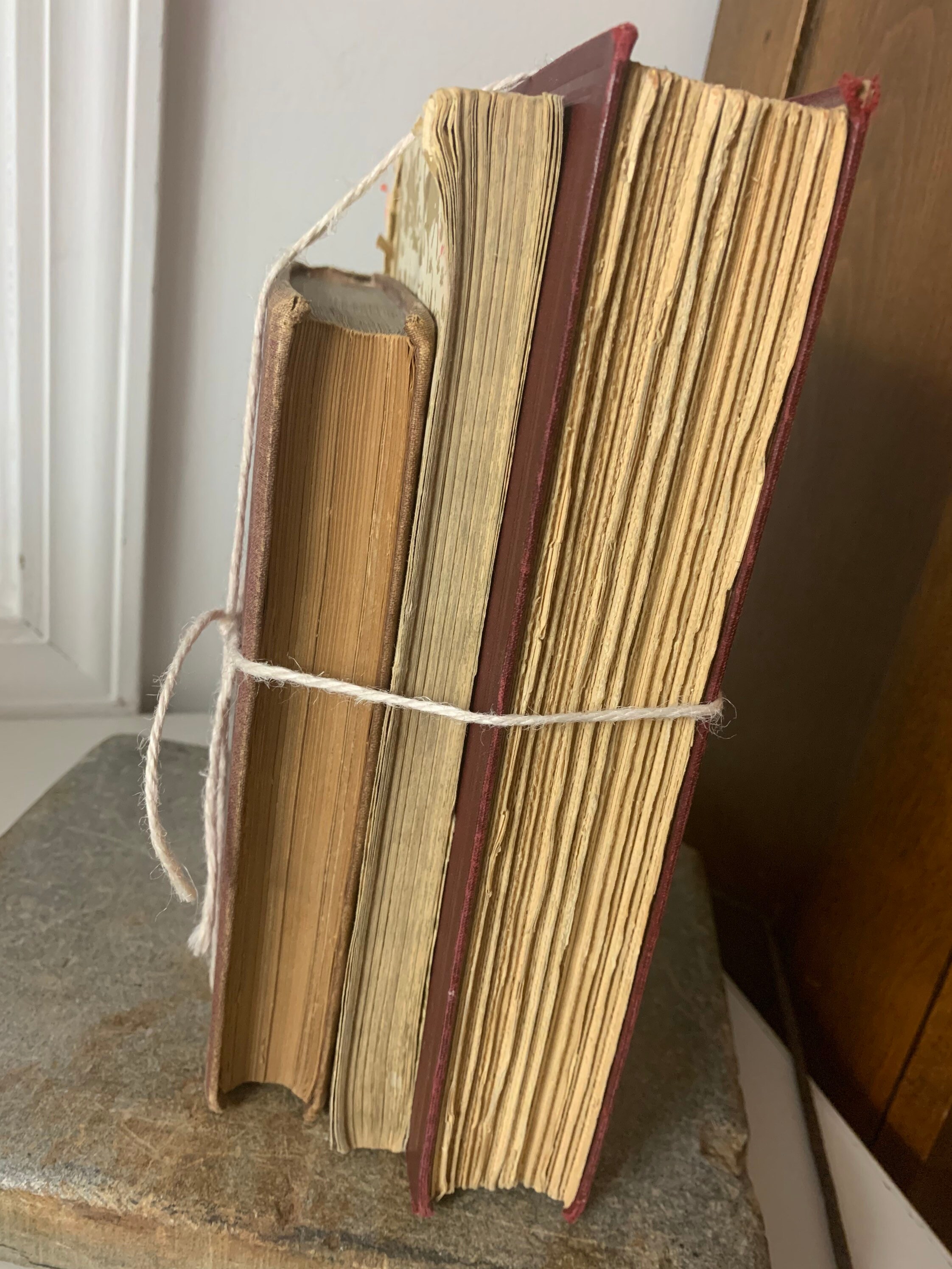 Vintage Collection of Red and Gold Books for Valentines Day - Etsy