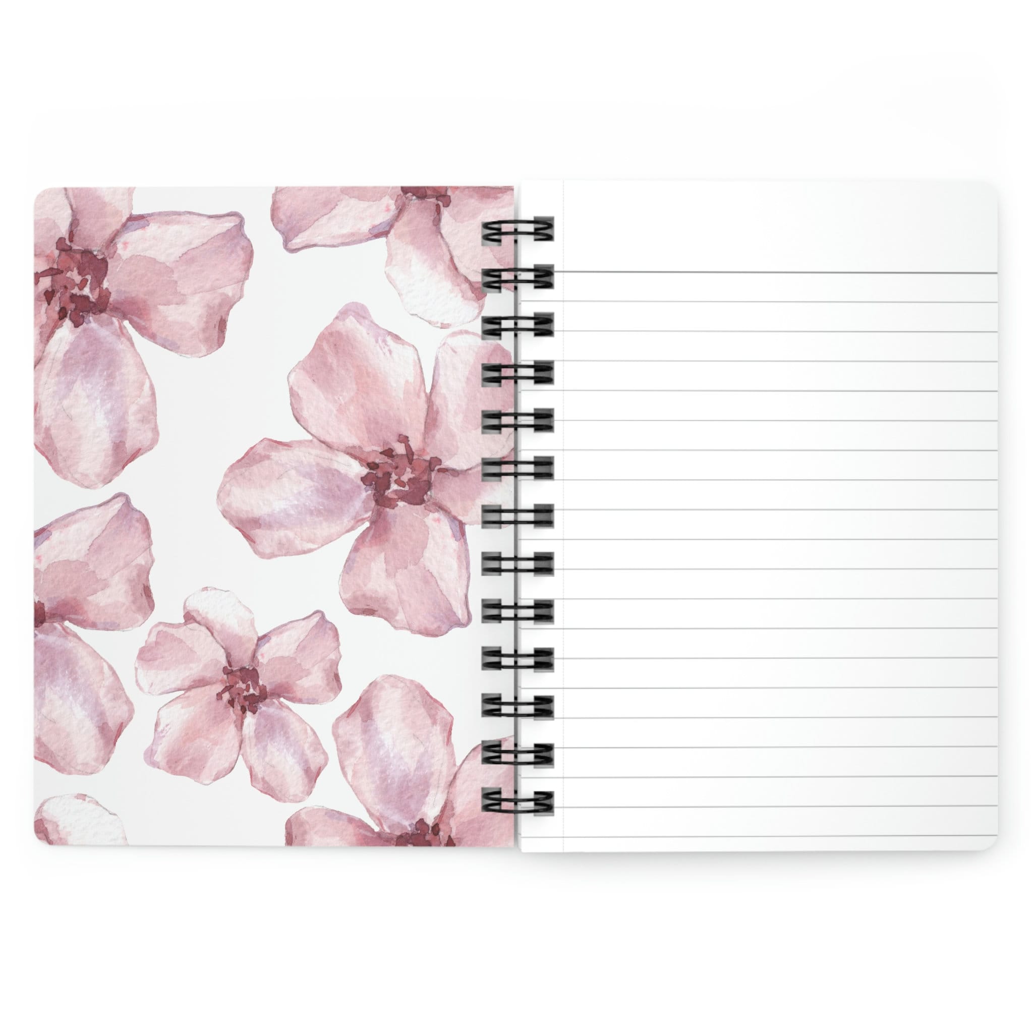 Floral Pink Flower Spiral Bound Journal Notebook - Etsy