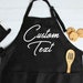 Custom Text Apron Mens Aprons Womens Apron Personalized - Etsy