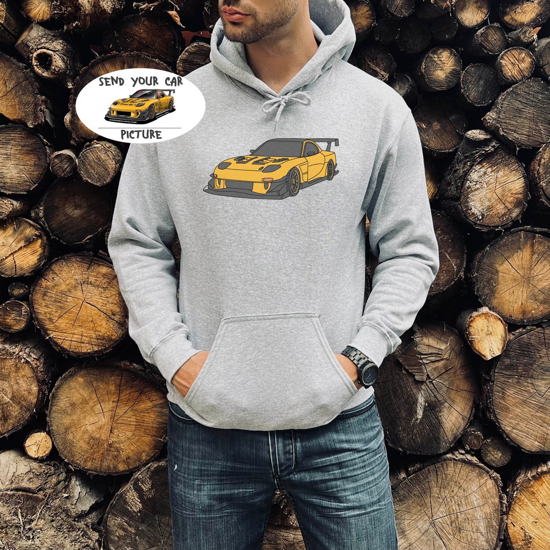 CHEST Custom Portrait Car Sweatshirt, Portrait Hoodie, Car Portrait ...