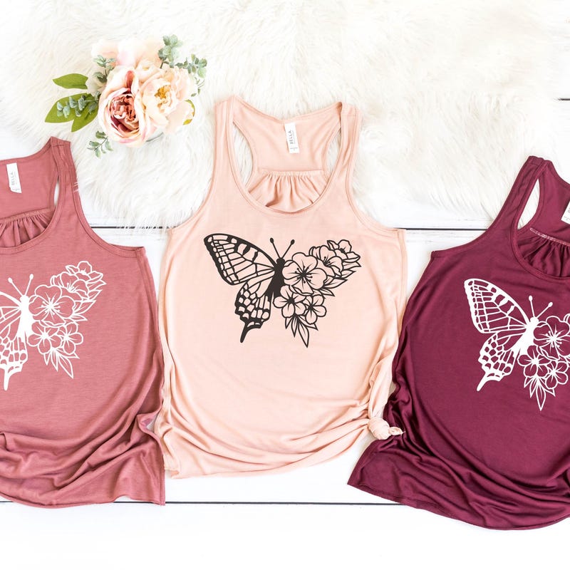 Butterfly Tops Women - Etsy