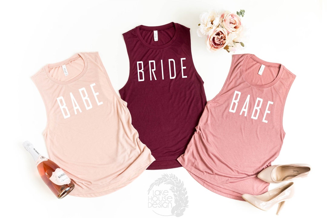Babe Tanks, Bride Tank, Bridal Shower Shirts, Bridesmaid, Bridal Party ...