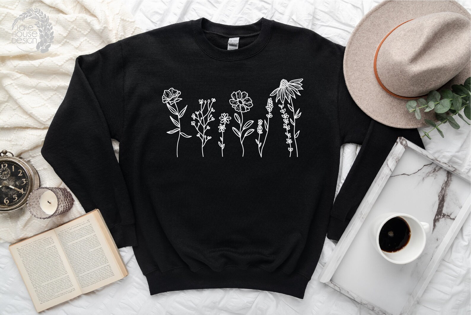 Flower Sweatshirt, Flower Hoodie, Women Hoodie, Sweatshirts Hoodies ...