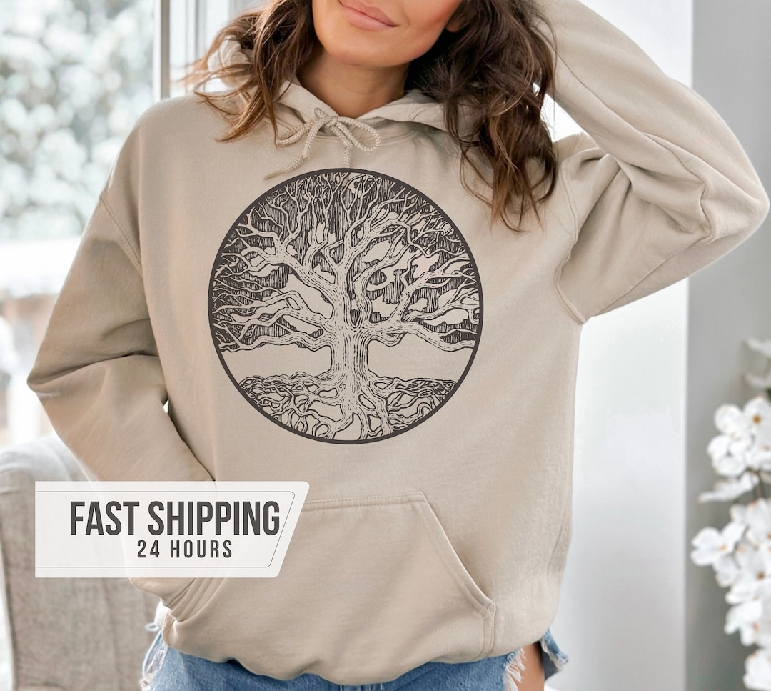 Tree of Life Sweatshirt, Trendy Sweatshirt, Tree Hoodie, Life of Tree ...