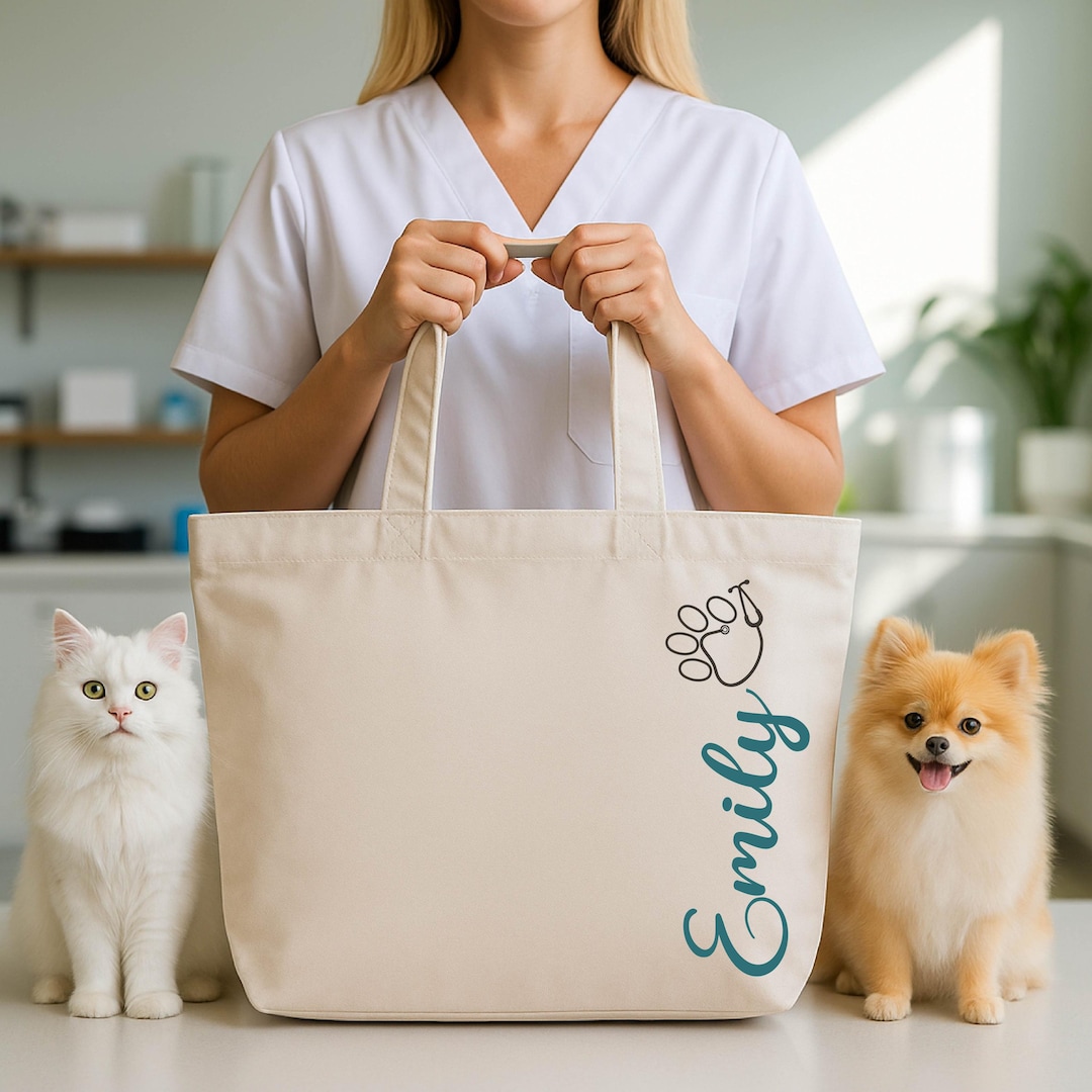 Custom Veterinary Tote Bag: Vet School Student, Veterinarian Gift - Etsy