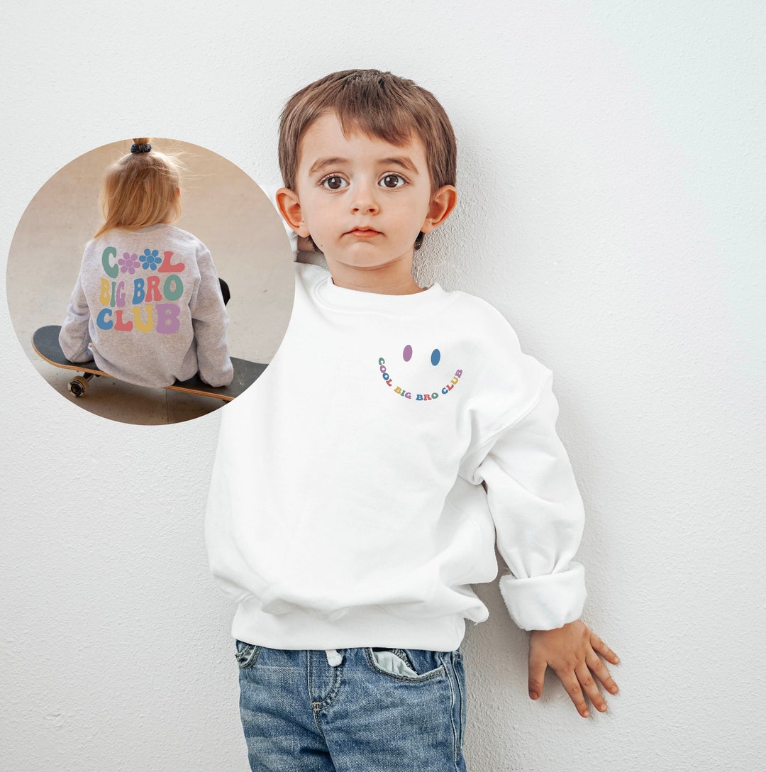 Cool Big Bro Club Sweatshirt, Cool Big Brother Sweatshirt, Brother Gift ...