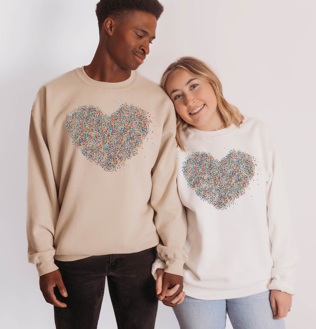 Valentines Heart Sweatshirt Lovely Cute Valentines T Shirt For Her