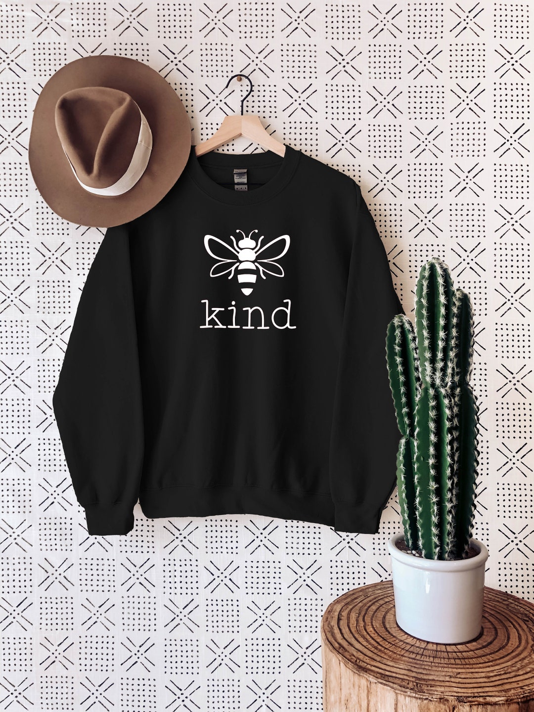 Bee Kind Sweatshirt, Be Kind Sweat, Inspirational Sweatshirt, Positive ...