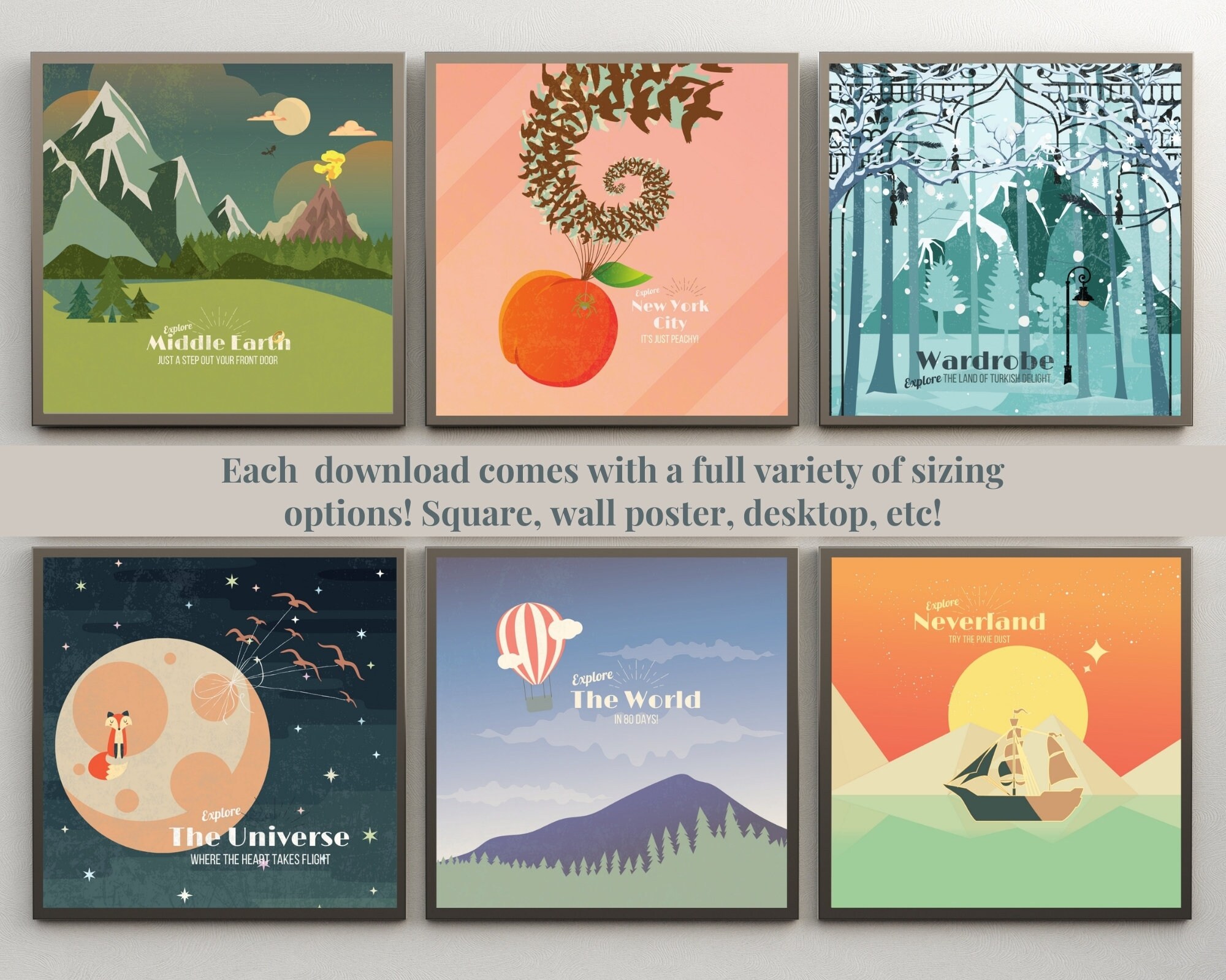 Dune Vintage Travel Book Poster Downloadable Print Book Gifts Home ...