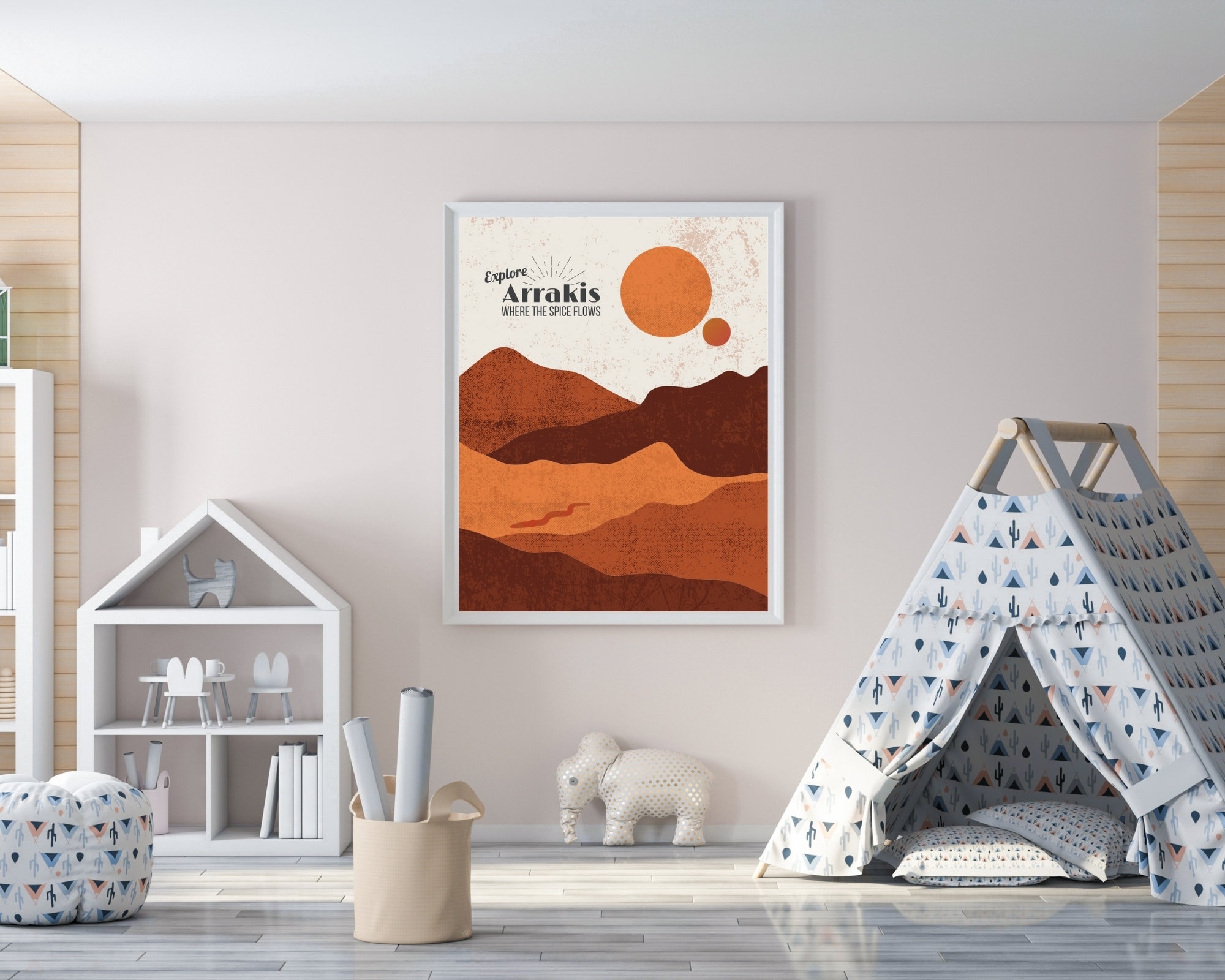 Dune Vintage Travel Book Poster Downloadable Print Book Gifts Home ...