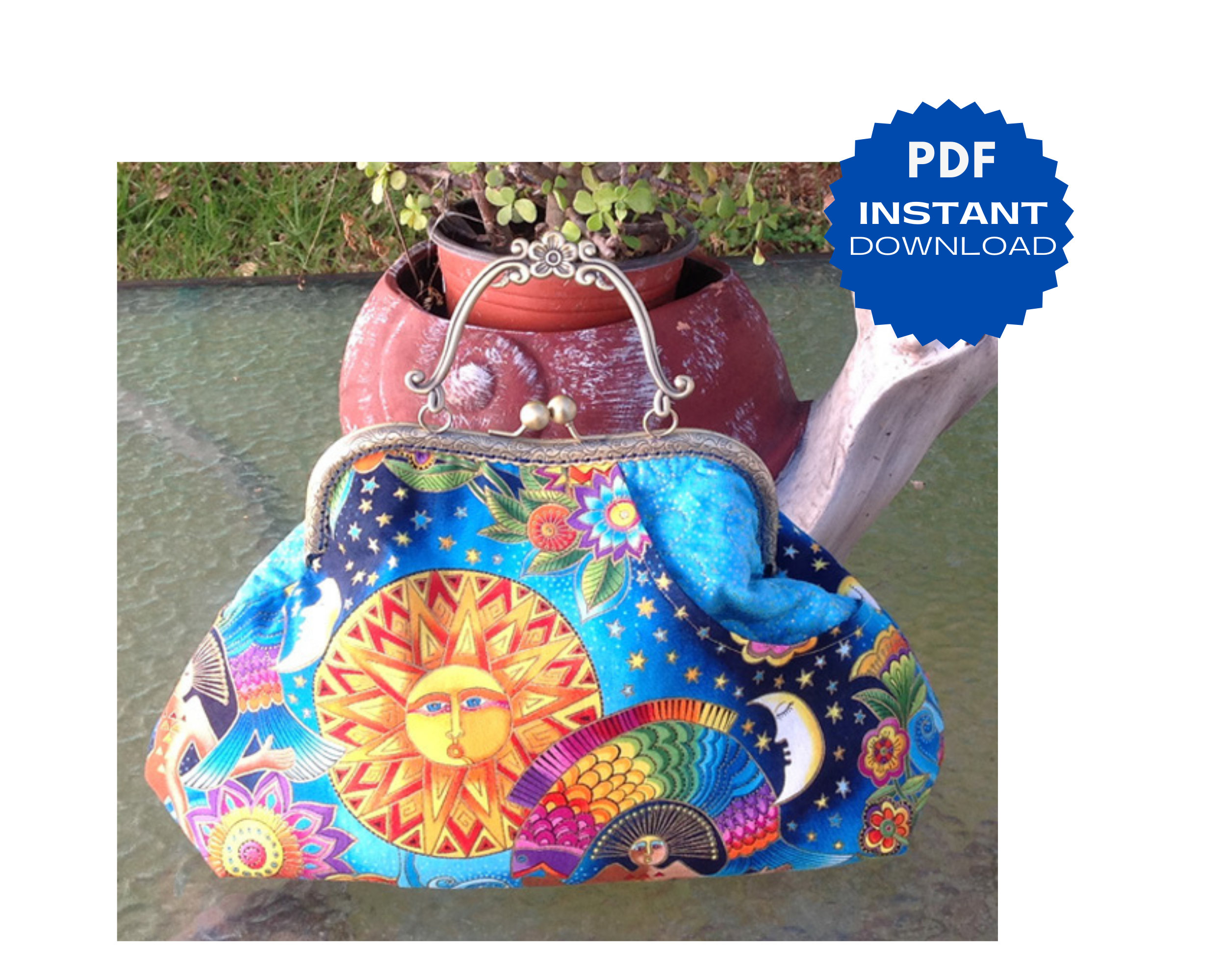 Instant PDF Download Kiss Clasp Purse Pattern Illustrated Instructions ...