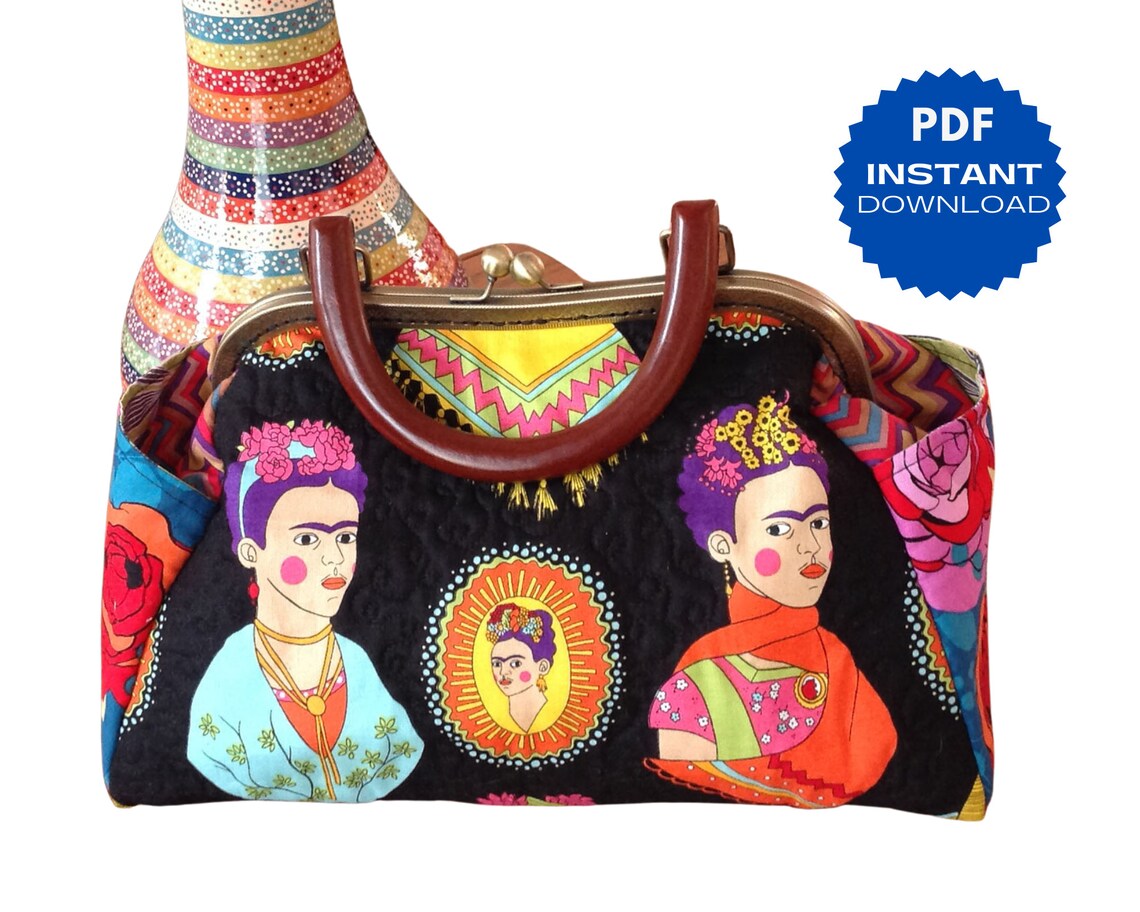 Instant Download Kiss Clasp Bag Sewing Pattern Instant Mold Kiss Clasp ...