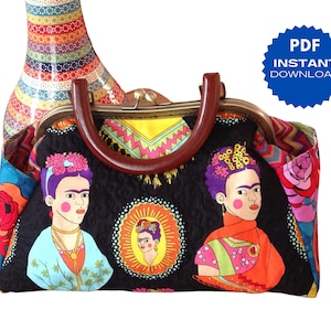 Instant Download Kiss Clasp Bag Sewing Pattern Instant Mold Kiss Clasp ...