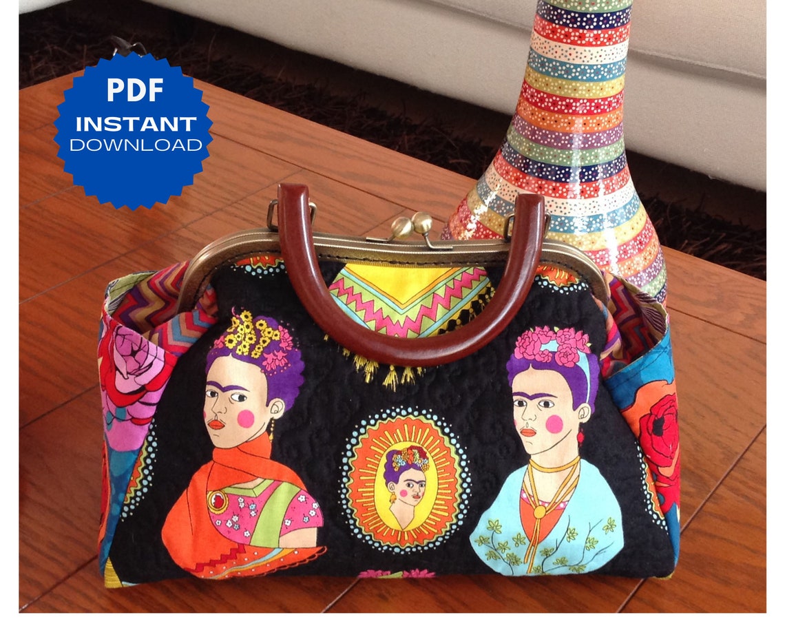 Instant Download Kiss Clasp Bag Sewing Pattern Instant Mold Kiss Clasp ...