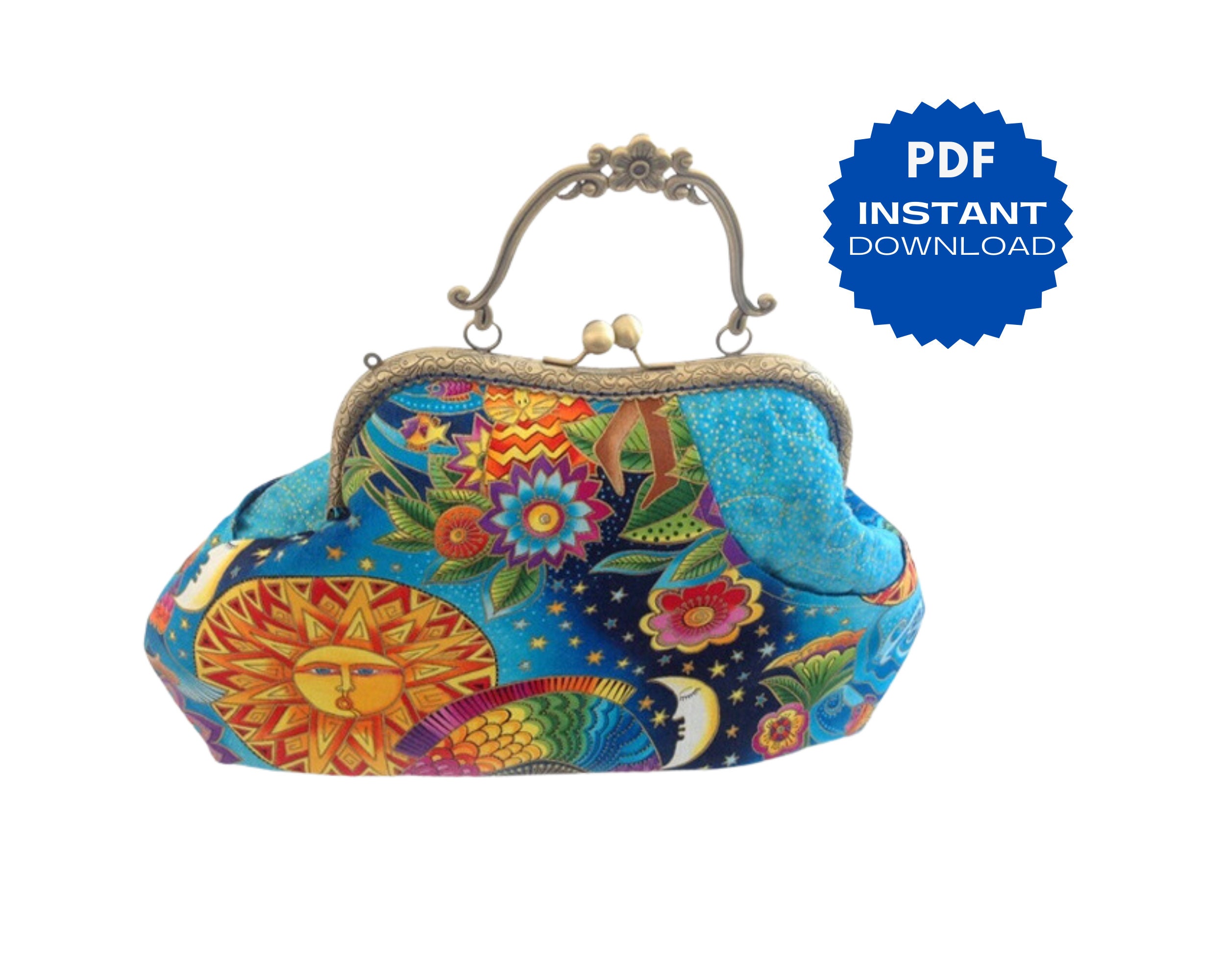 Instant PDF Download Kiss Clasp Purse Pattern Illustrated Instructions ...