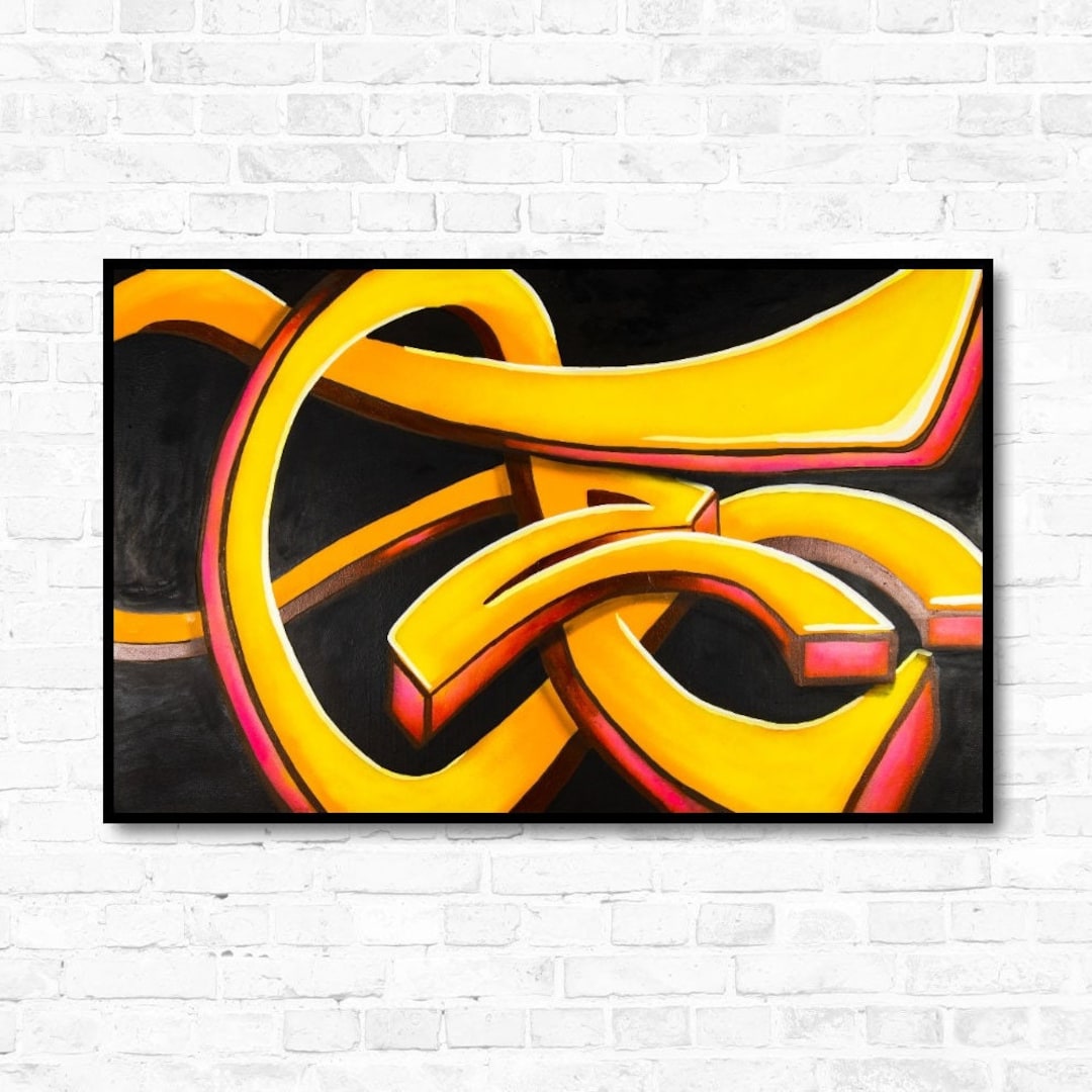 Original Graffiti Streched Canvas Art by SOHPE. 2021 Spray Paint ...