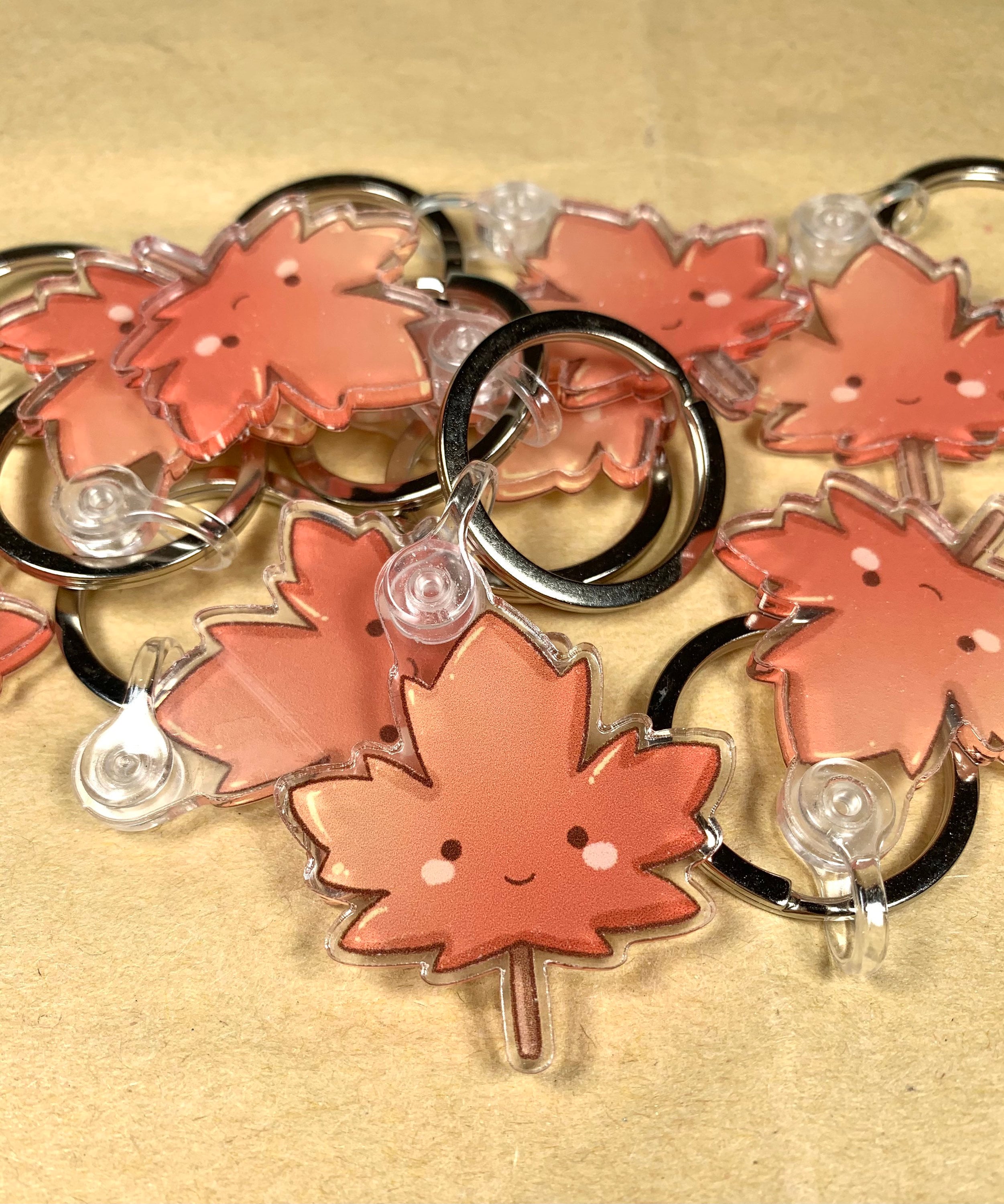 Maple Leaf Canada Canadian Autumn Acrylic Keychain | Etsy